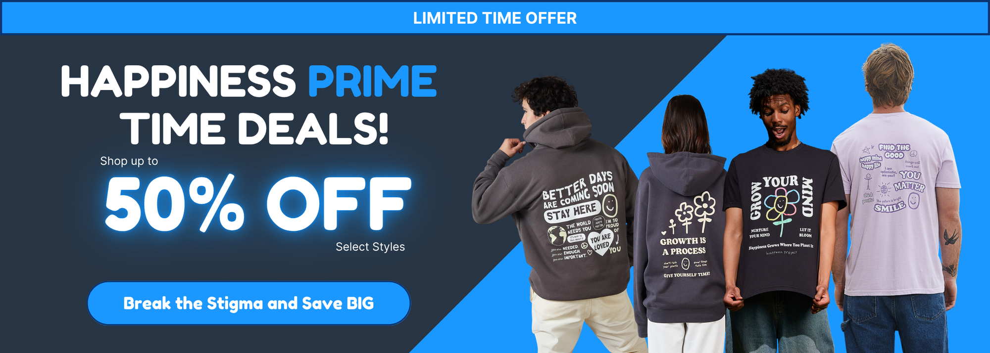 Happiness Project - Clothing & Merchandise That Gives Back